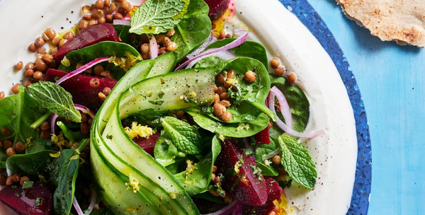 Beetroot, Mint & Lentil Salad | beetroot, easy salad, organic food and ...